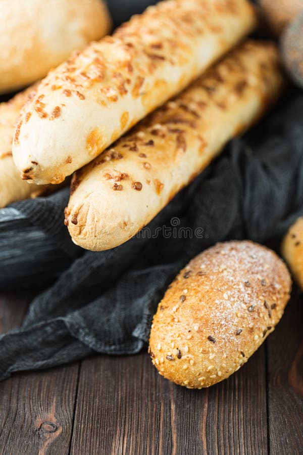 Fresh Bread on Table. Homemade Bread. Kitchen or Bakery Poster Design ...