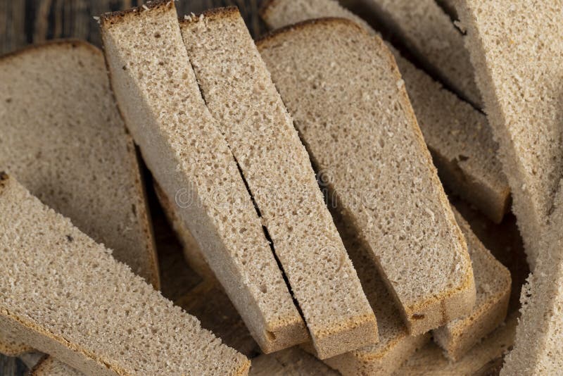 Fresh Bread Using a Mixture of Wheat and Rye Flour Stock Photo - Image ...