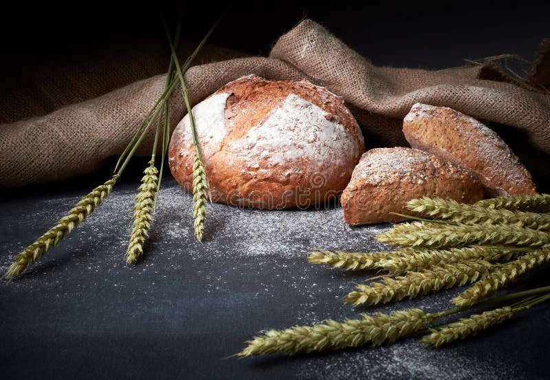 Fresh bread stock photo. Image of natural, cereal, grain - 53820214