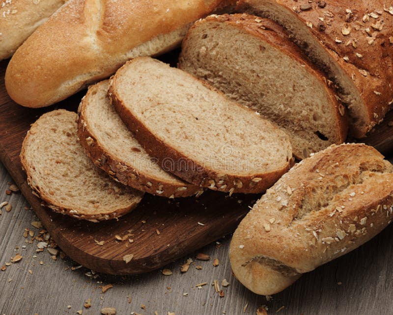 Fresh bread stock photo. Image of cereal, diet, loaf - 38712946