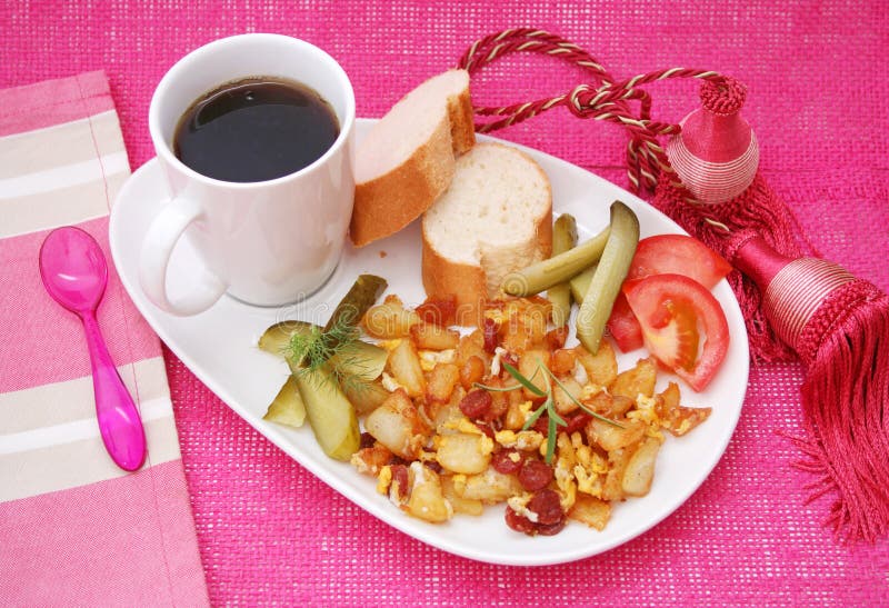 Fresh breakfast stock image. Image of potatoes, buffet - 11487259