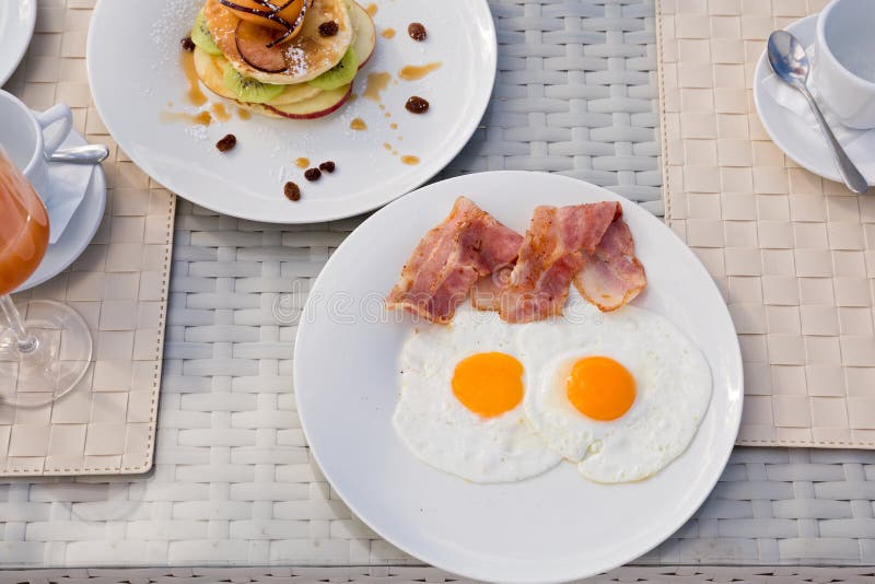 Fresh Breakfast stock image. Image of white, meal, eating - 64027499