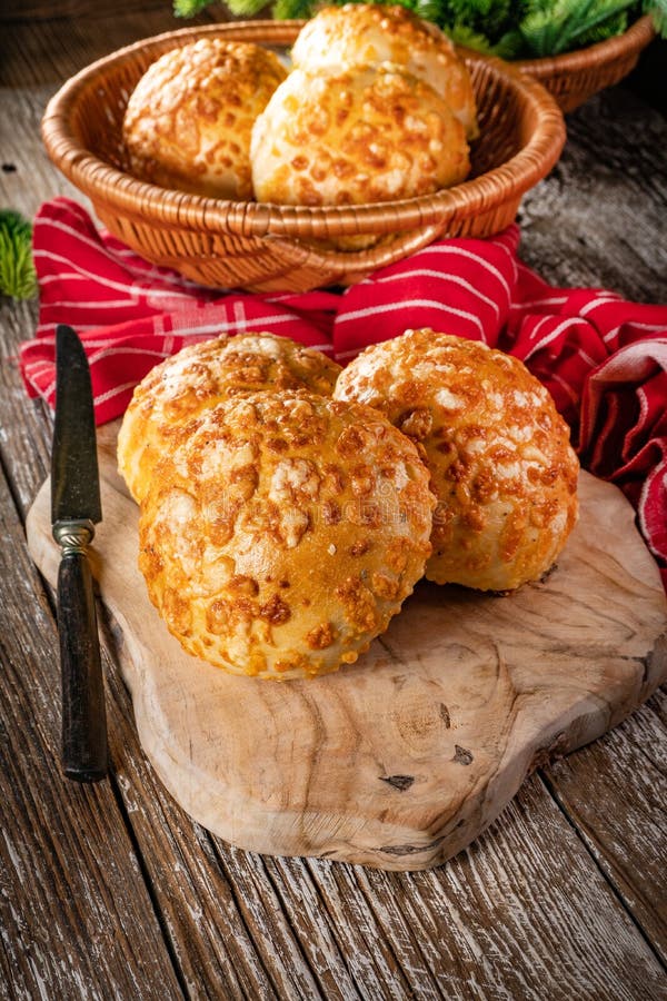 Fresh Breakfast Rolls with Cheese Stock Photo - Image of organic, roll ...