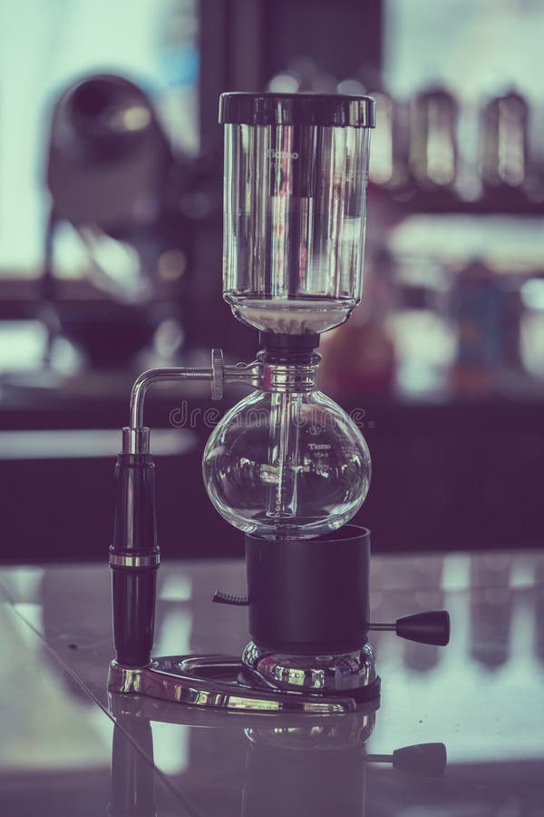 Fresh Brewing Coffee Maker Machine Stock Photo - Image of brown ...