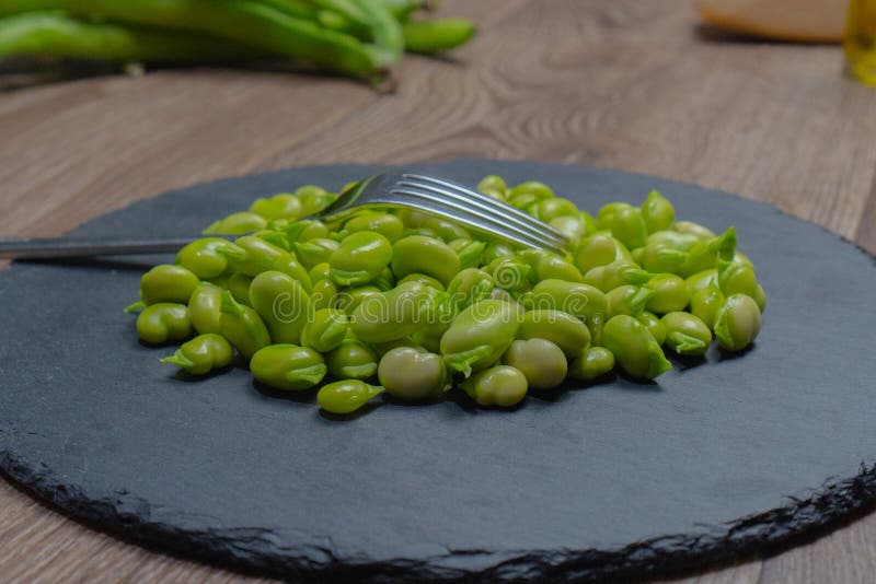 Fresh Broad Beans of Small Dimensions Typical of Sardinia Stock Image ...