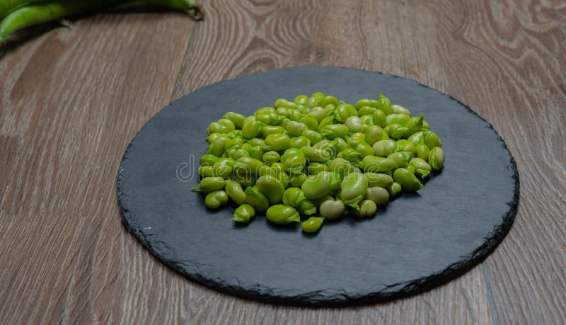 Fresh Broad Beans of Small Dimensions Typical of Sardinia Stock Photo ...