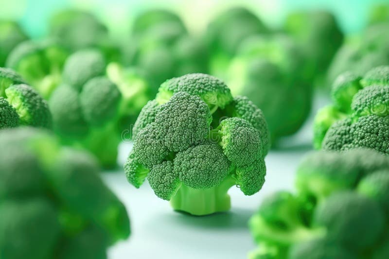 Fresh Broccoli Arranged in a Bunch on Top of a Table, Ready for Cooking ...