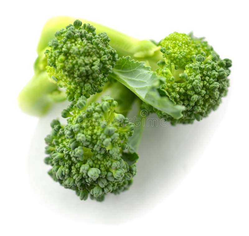 Fresh Broccoli Cut on White Background Stock Photo - Image of homegrown ...
