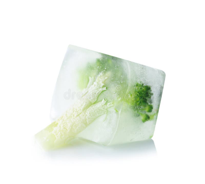 Broccoli on ice. stock image. Image of beautiful, heaped - 70486811