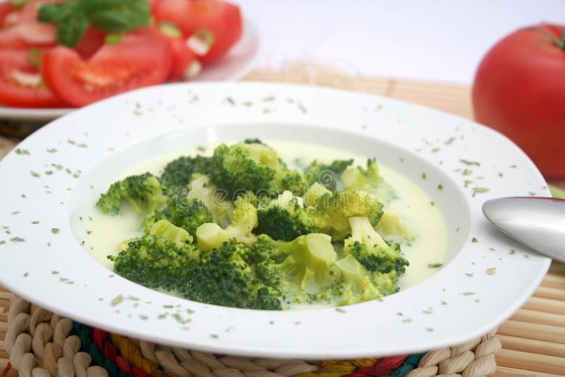 Fresh broccoli soup stock photo. Image of soup, fresh - 37198880