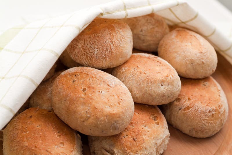 Fresh buns stock image. Image of baking, fresh, flour - 21528641