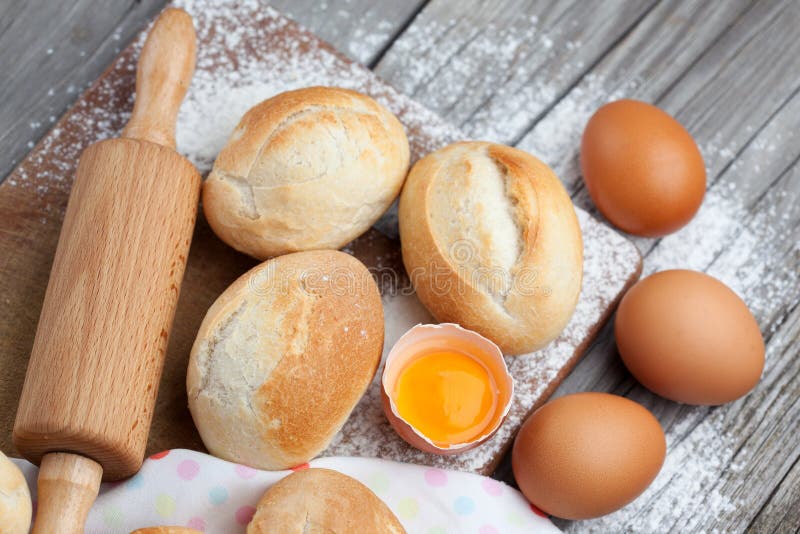 Fresh buns stock photo. Image of gold, homemade, morning - 37995278