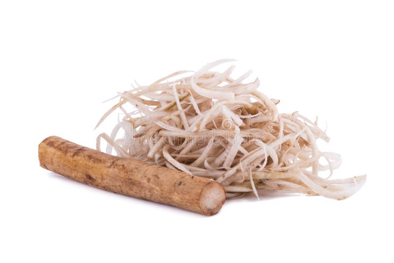 Fresh Burdock Roots on White Background. Stock Photo - Image of china ...