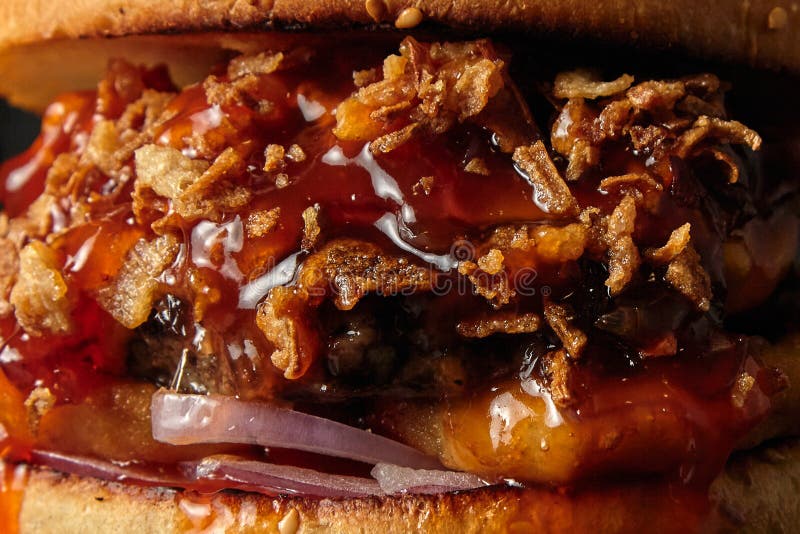 The Fresh burger close up stock image. Image of fresh - 218137175