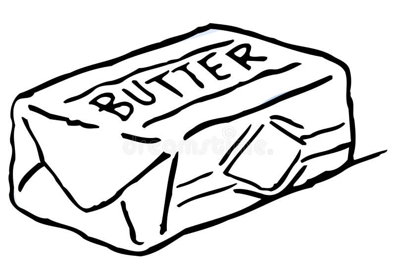 Fresh butter stock illustration. Illustration of product - 8146917