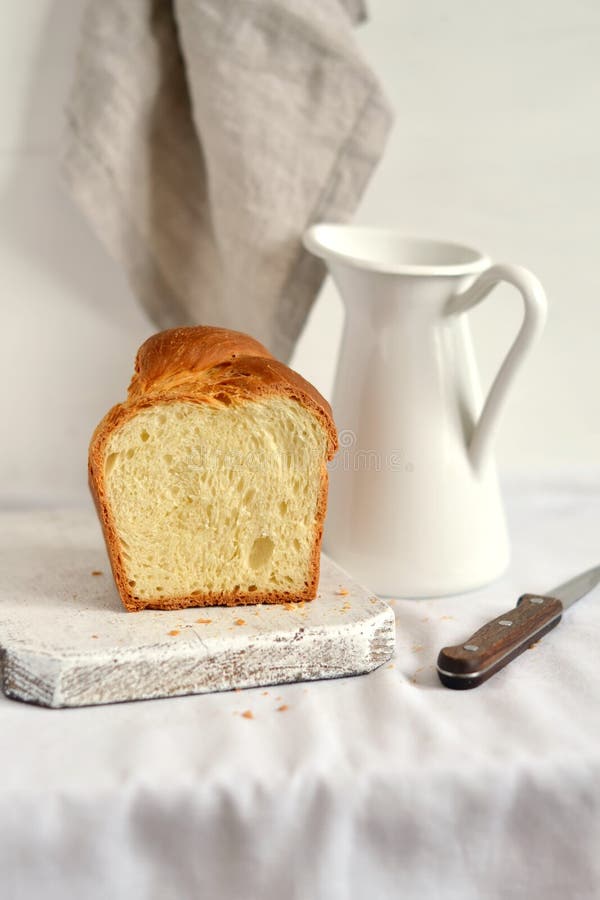 Fresh Butter Bread on a Light Surface Stock Image - Image of natural ...