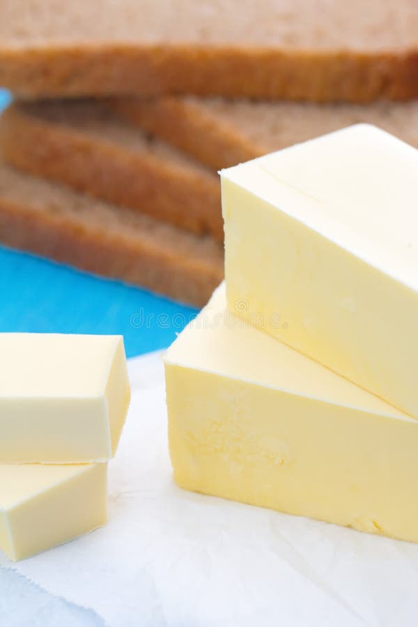 Fresh butter and bread stock photo. Image of knife, butter - 61135044