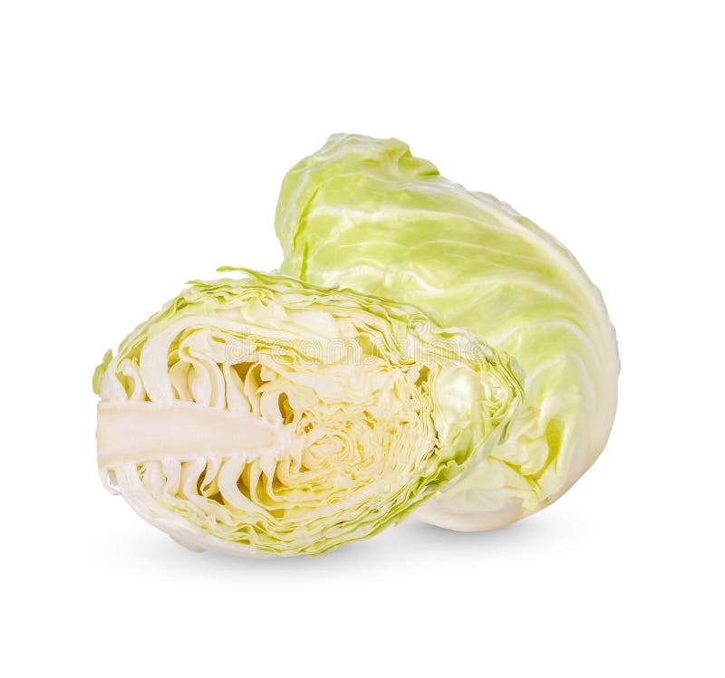 Fresh Cabbage in Heart Shape Isolated on White Background Stock Image ...