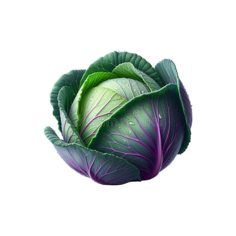 Fresh cabbage vector stock vector. Illustration of petal - 328958483