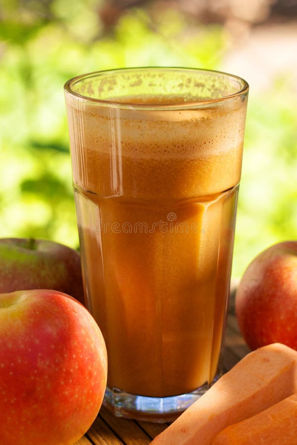 Fresh Carrot and Apple Juice Stock Photo - Image of dieting, nature ...