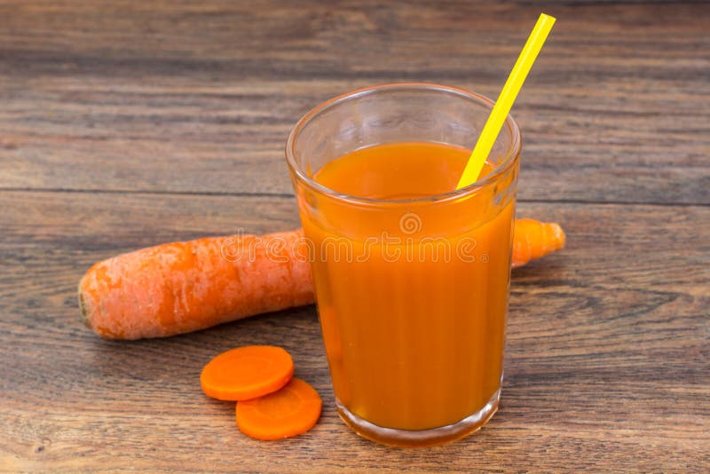 Fresh Carrot Juice with Pulp Stock Photo - Image of dessert, carrot ...