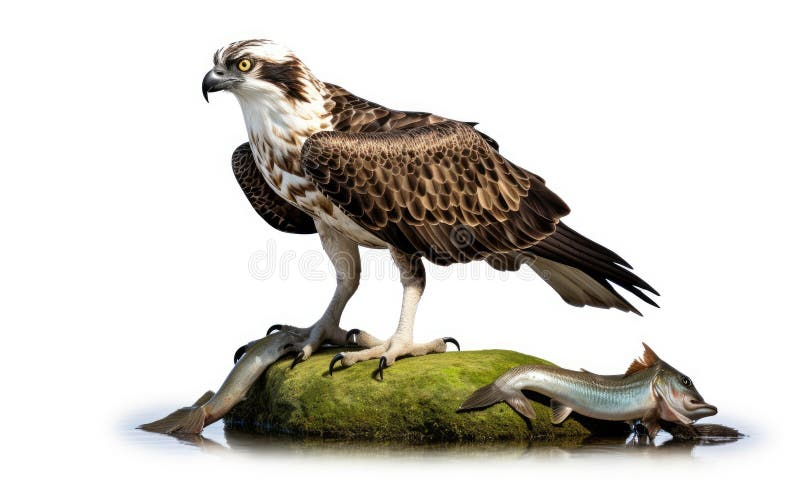 Fresh Catch Elegance on White Background Stock Illustration ...