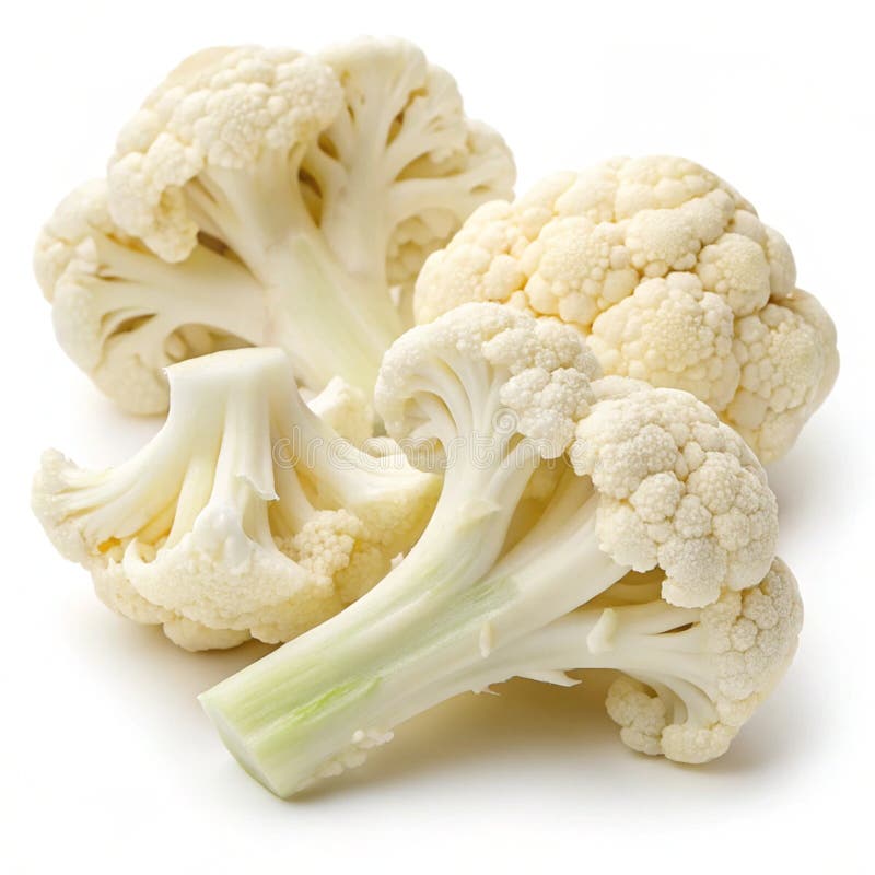 Fresh cauliflower florets stock illustration. Illustration of fresh ...