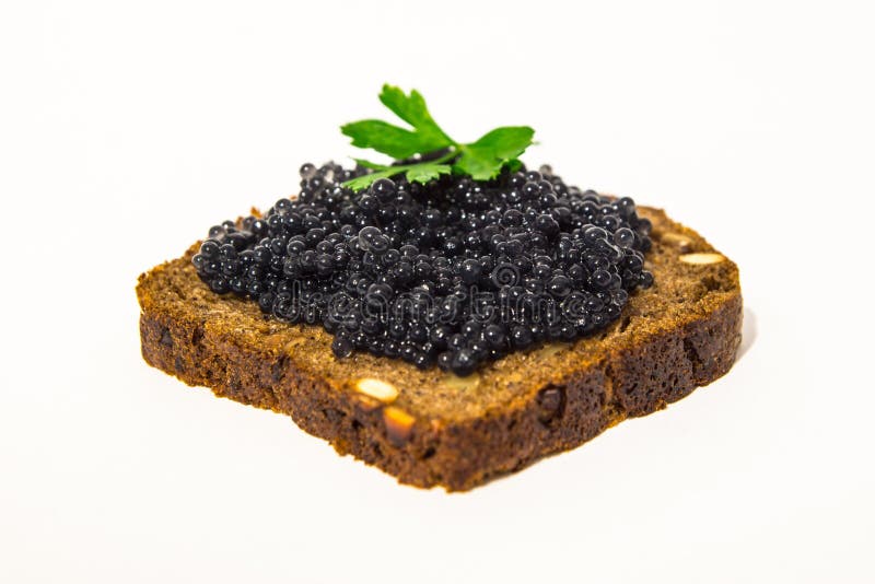 Fresh Caviar for Snacks and Alcohol. Russian Appetizer Stock Photo ...