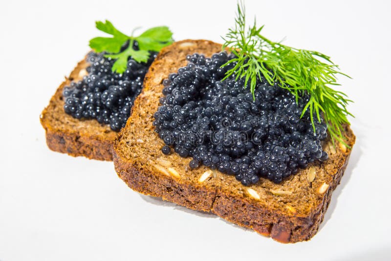 Fresh Caviar for Snacks and Alcohol. Russian Appetizer Stock Photo ...