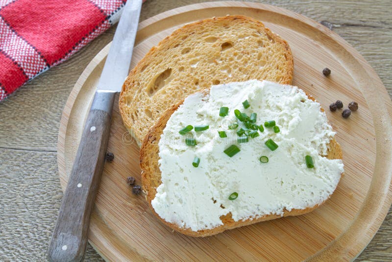 Fresh Cheese and Chive Rusk Stock Image - Image of fresh, freshness ...