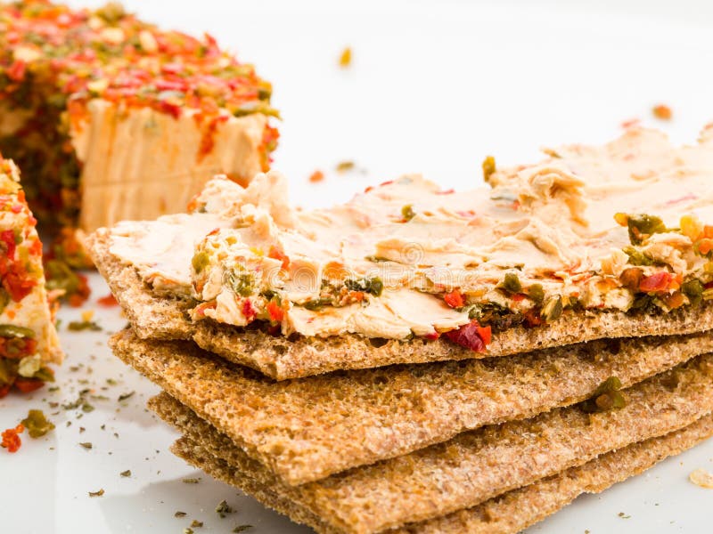 Fresh cheese with herbs stock image. Image of chives - 38791617