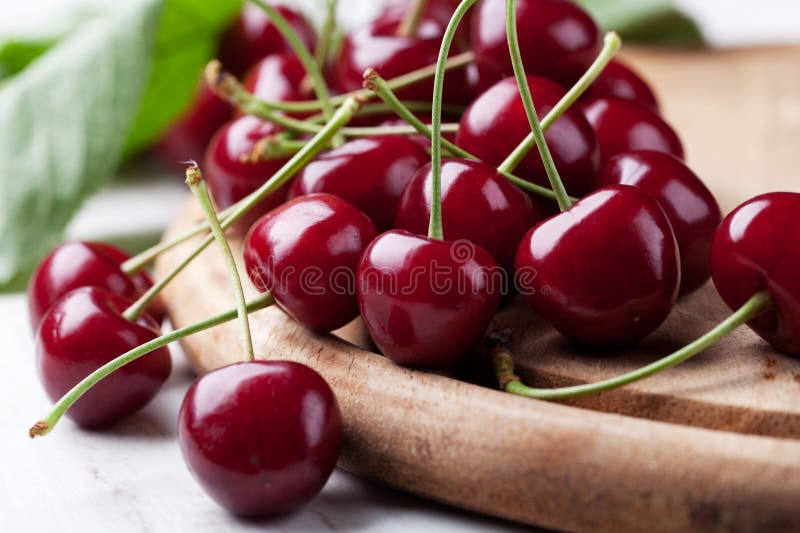 Fresh cherries stock image. Image of tasty, food, close - 25723719