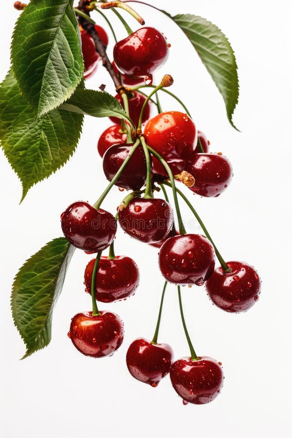 Fresh Cherries Ready for Picking, Perfect for Food and Nature Concepts ...