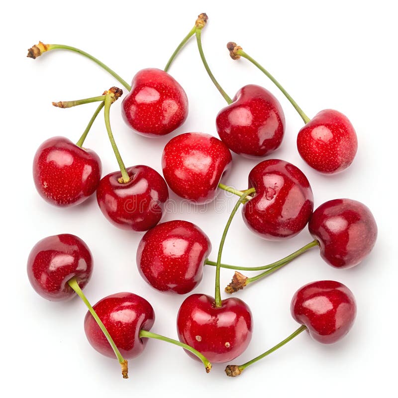 Fresh Cherry â€ Sweet Red Fruit Isolated Stock Illustration ...