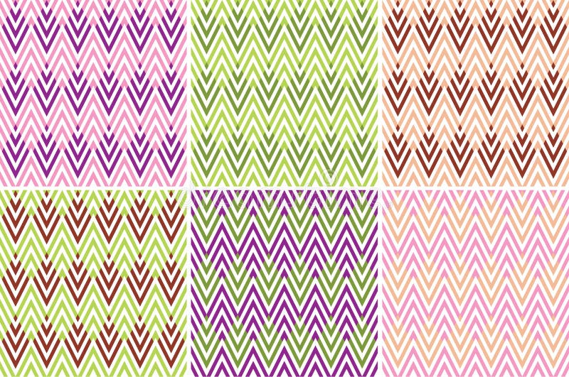 Fresh Chevrons Pattern Background Design Pink, Green, Violet, Brown ...