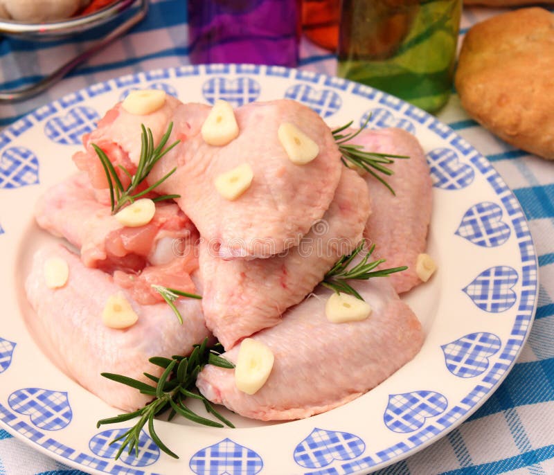 Fresh chicken stock image. Image of preparing, garlic - 37463231