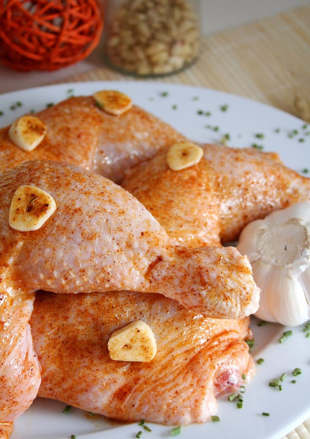 Fresh chicken stock photo. Image of fresh, garlic, lunch - 6199212