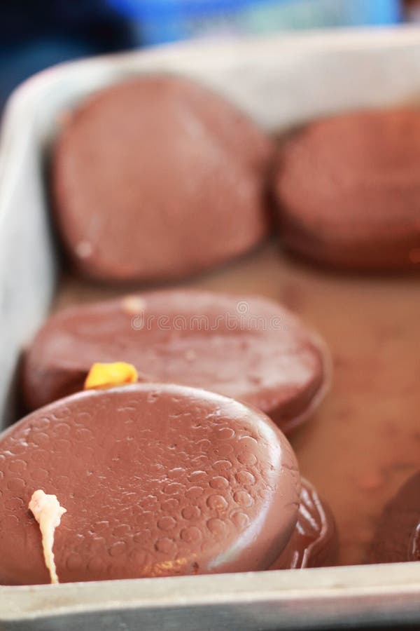 Fresh Chicken Blood in the Markets Stock Image - Image of diet ...