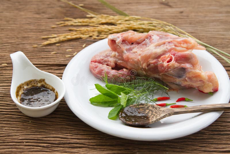 Fresh Chicken Bone for Stock Soup Stock Photo - Image of meat, herb ...
