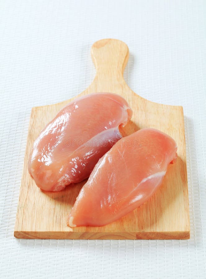 Fresh Chicken Breast Fillets Stock Photo - Image of breast, foodstuff ...