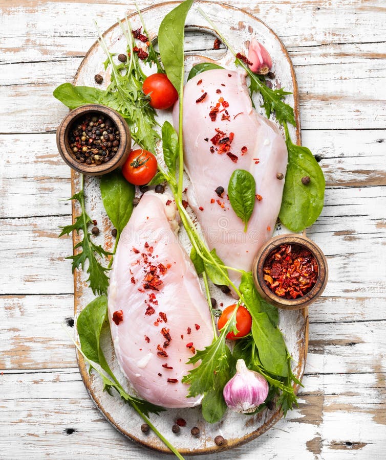 Fresh chicken meat stock image. Image of chicken, poultry - 146784193