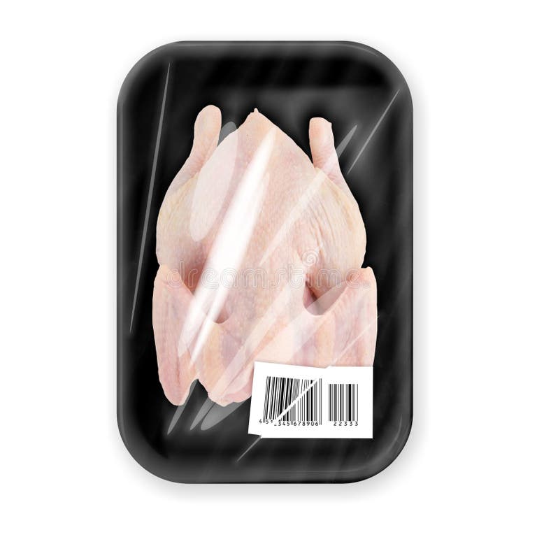 Fresh Chicken Packed in Box Stock Illustration - Illustration of serve ...