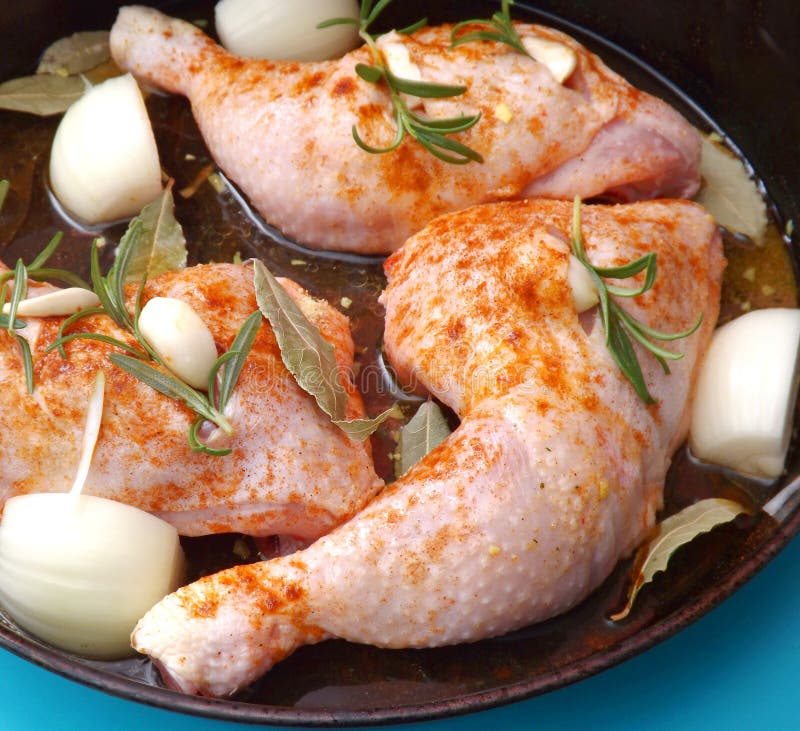 Fresh chicken stock photo. Image of garlic, dinner, preparing - 43370398