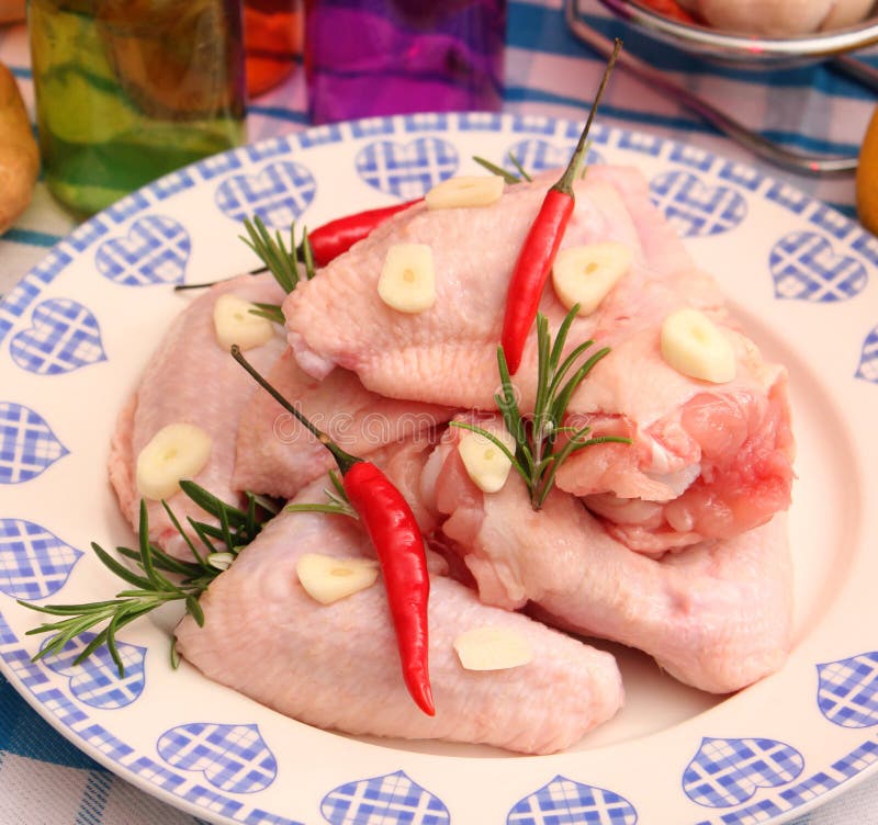 Fresh chicken stock photo. Image of garlic, food, chili - 37463912