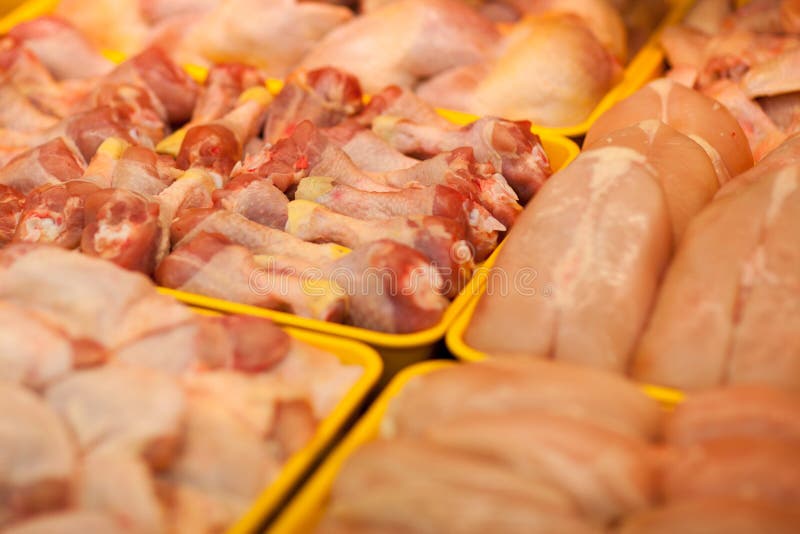 Fresh Chicken in Supermarket Stock Photo - Image of fresh, diet: 81979388