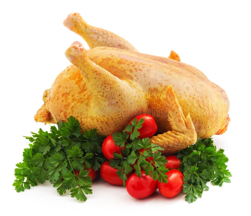 Fresh Raw Chicken and Organs Stock Image - Image of fresh, isolated ...