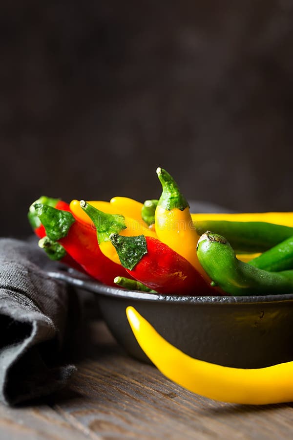 Fresh chilli pepper stock photo. Image of dish, cook - 122014944