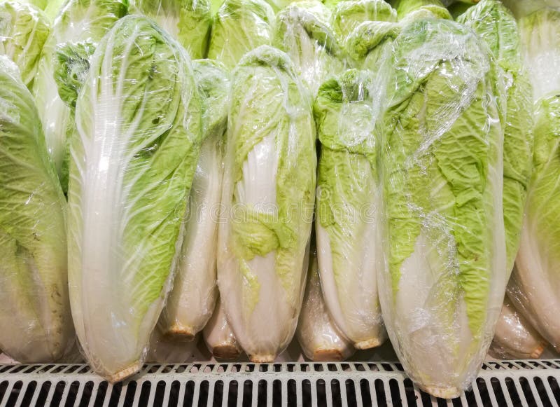 Fresh Chinese Cabbage Michilli in Vegetable Store Stock Image - Image ...