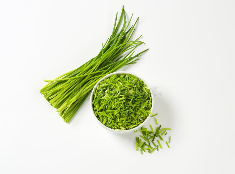 Fresh chopped chives stock photo. Image of ingredient - 143921538