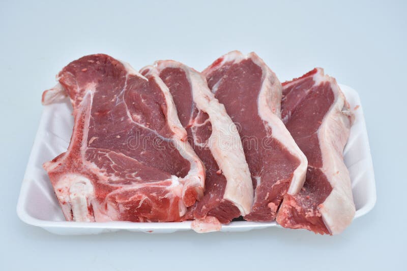 Fresh Chopped Lamb Meat in Plate Stock Image - Image of chop, cooking ...
